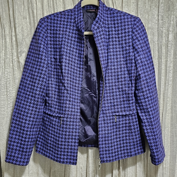Shape FX | Jackets & Coats | Shape Fx By Newport News Size 8 Blue And ...